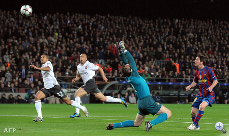 Index - Futball - Futball - 4-1: Messi BL-elődöntőbe lőtte a Barcát