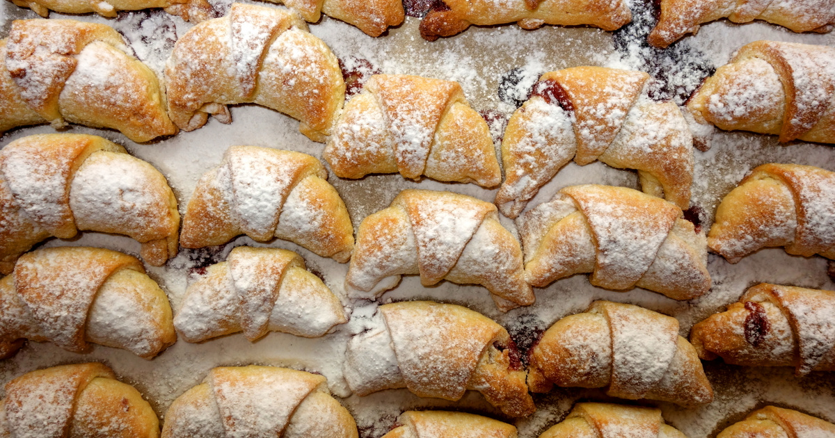 Nagyiféle, omlós lekváros kifli: olyan finom, hogy nem lehet abbahagyni ...