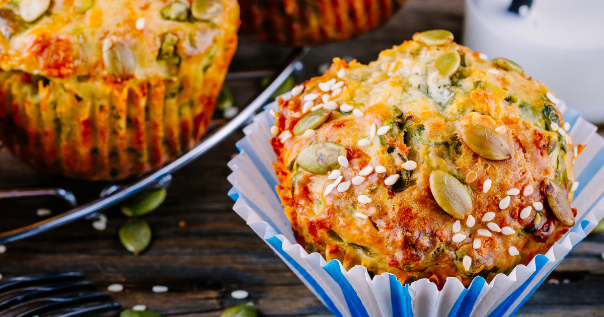 Zöldséges muffin a rohanós reggelekre: gyors és tápláló finomság ...