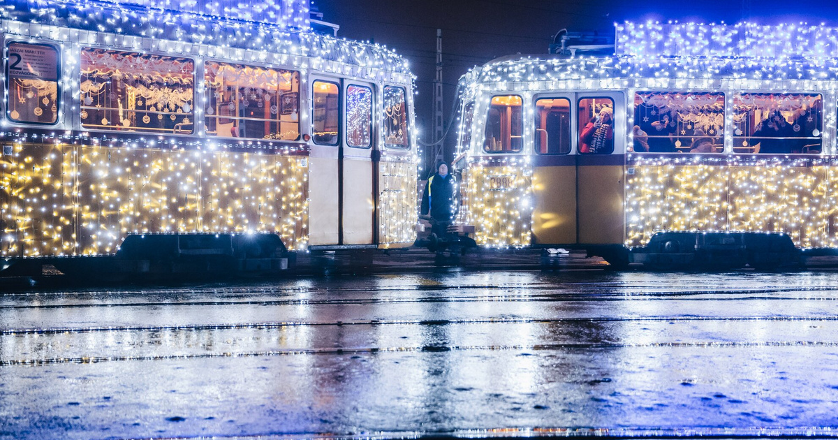 See Christmas trams and buses embark on their festive journeys ...